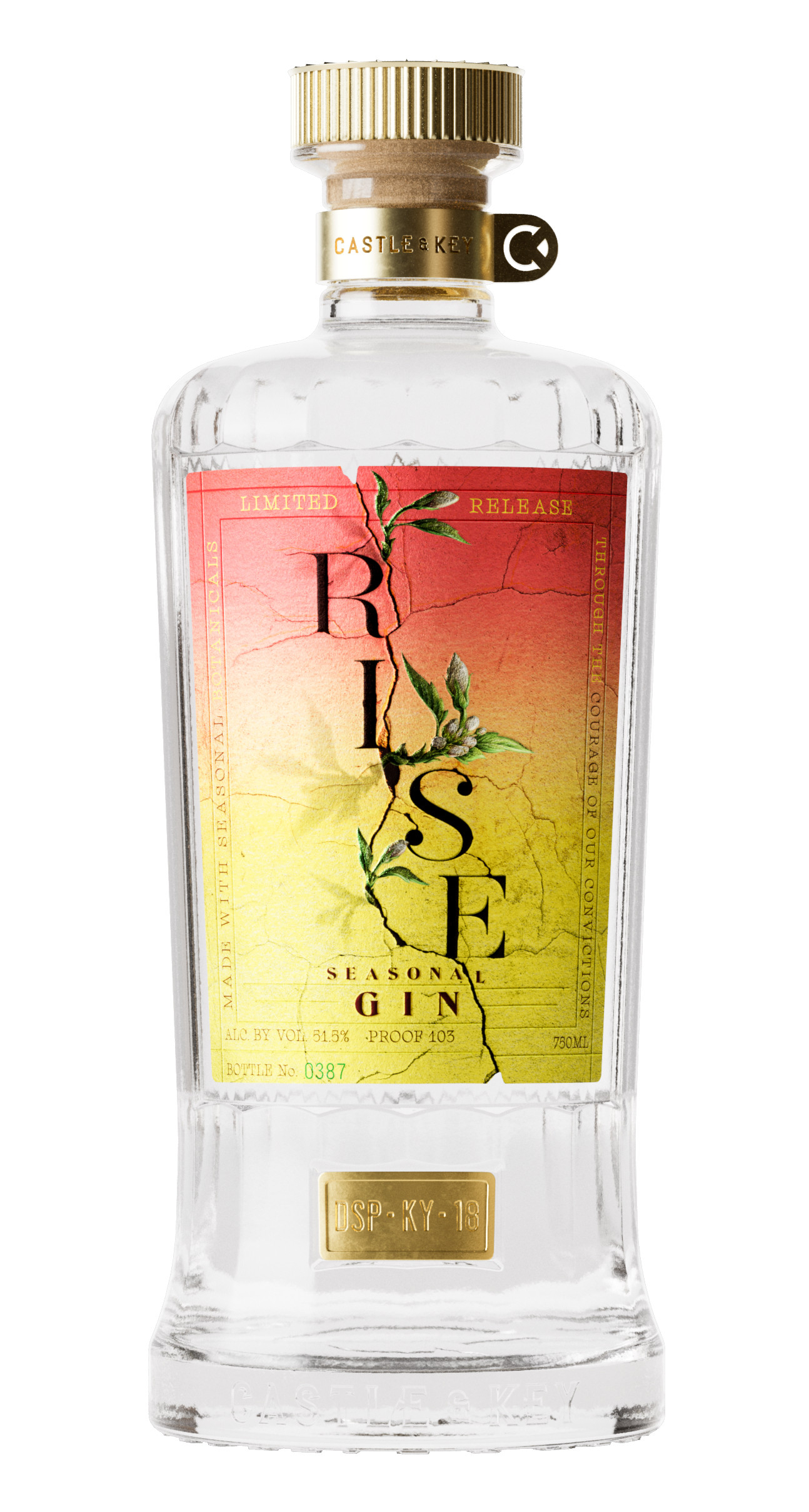 Castle & Key Rise Seasonal Gin 750ml | Baytowne Wine & Spirits
