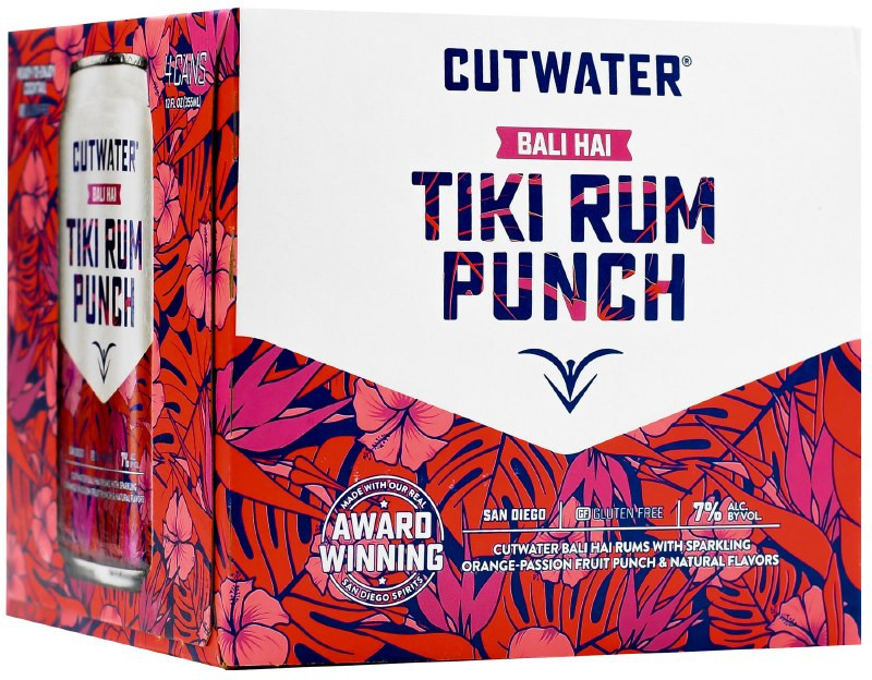 Cutwater Tiki Rum Punch 4Pk 355Ml | Chili Discount Liquor